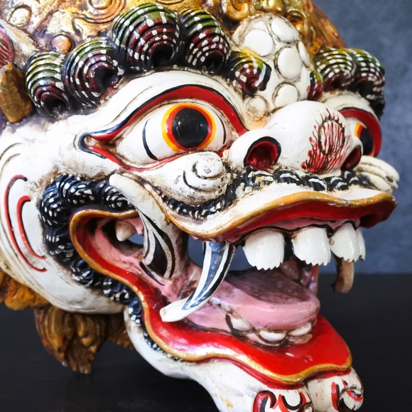 Vintage | Art | Vintage Balinese Old Topeng Barong Wooden Hand Painted ...